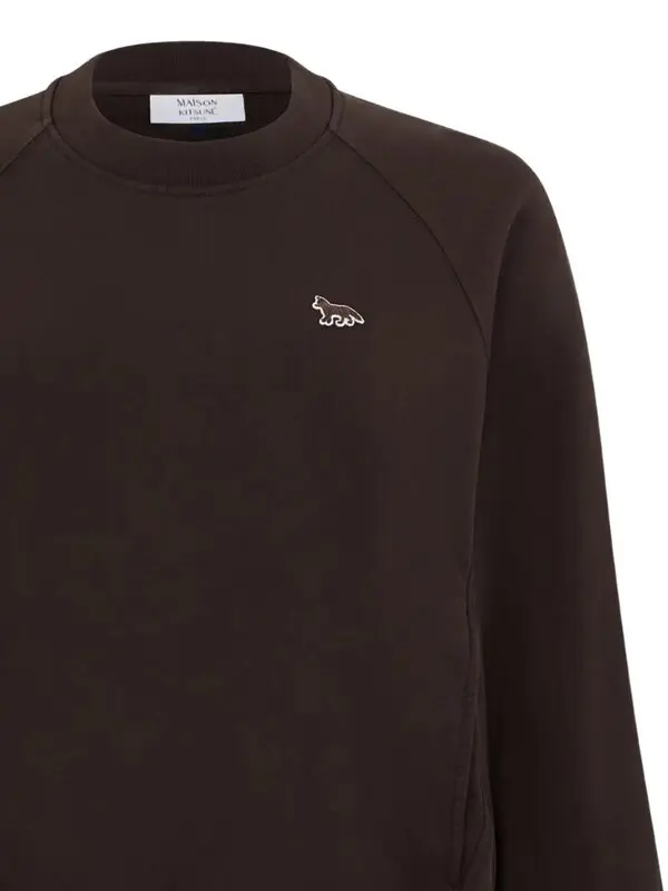 Maison Kitsuné Baby Fox Embroidered Sweatshirt - Ganache