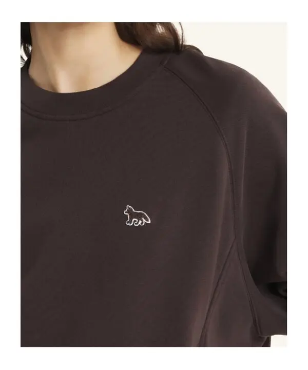 Maison Kitsuné Baby Fox Embroidered Sweatshirt - Ganache
