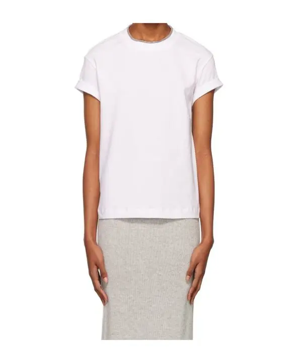 Brunello Cucinelli Embellished Crewneck T-shirt