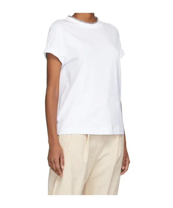 Brunello Cucinelli Embellished Crewneck T-shirt