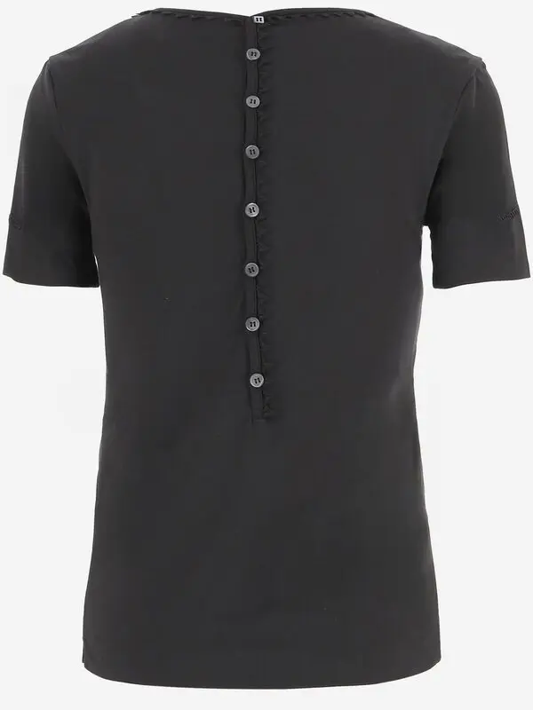 Jacquemus Embellished Button-back Short Sleeve Top