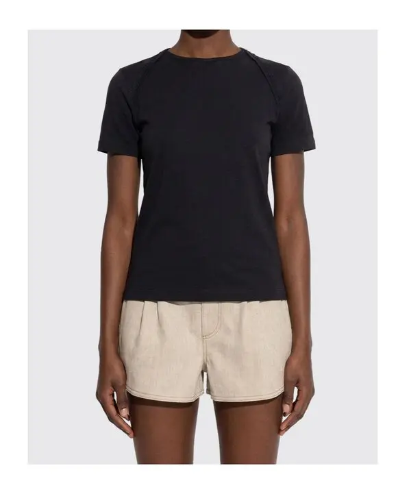 Jacquemus Embellished Button-back Short Sleeve Top