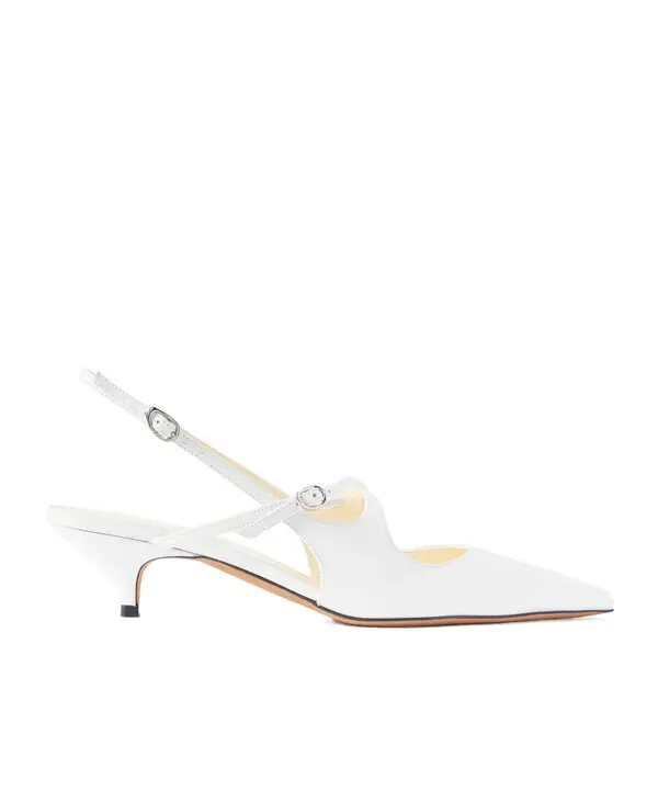Proenza Schouler Slingback High-heeled Sandals - White