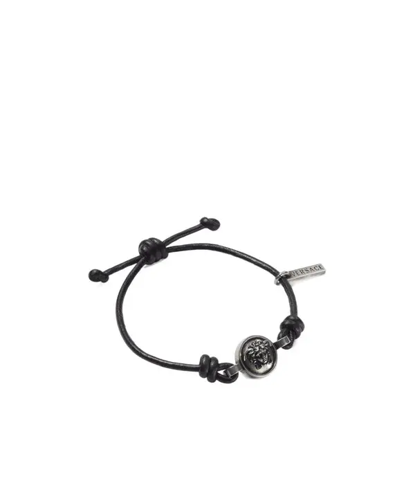 Versace Medusa Cord Bracelet - Black