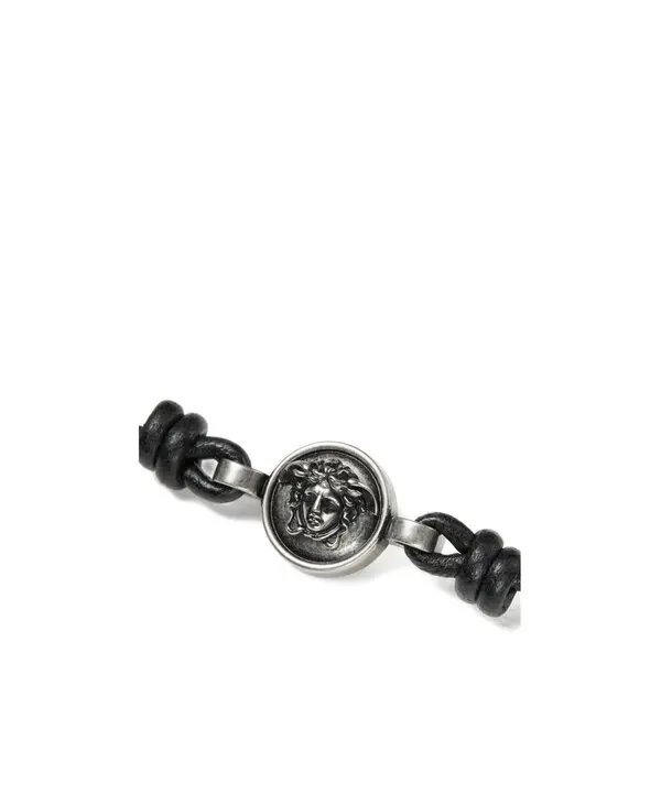 Versace Medusa Cord Bracelet - Black