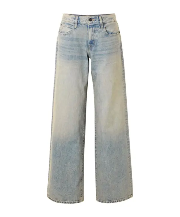 SLVRLAKE Mica Low-rise Wide-leg Jeans - Light Denim Blue