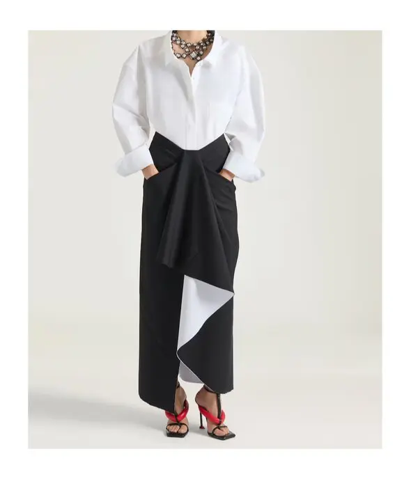 Givenchy Wrap Midi Skirt