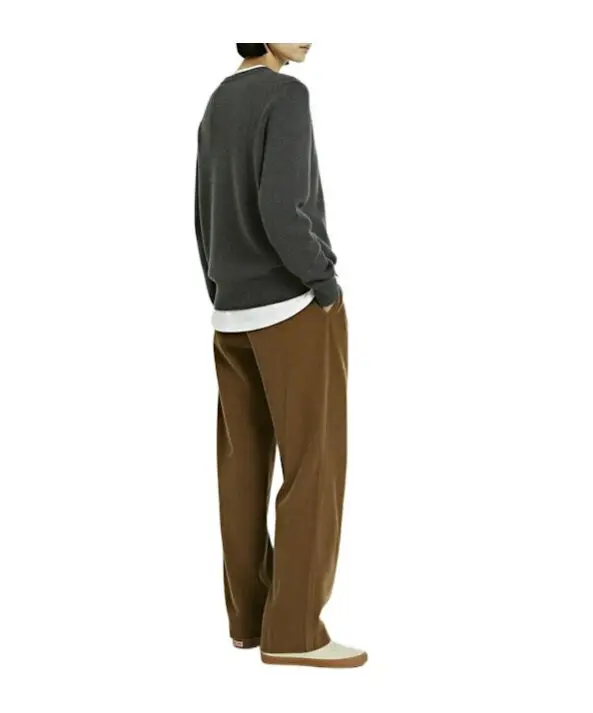 THE ROW Ligeia Knit Cashmere V-neck Sweater - Black