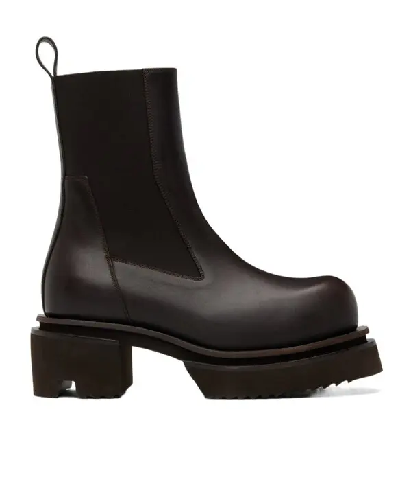 Rick Owens Round-toe Chelsea Boots