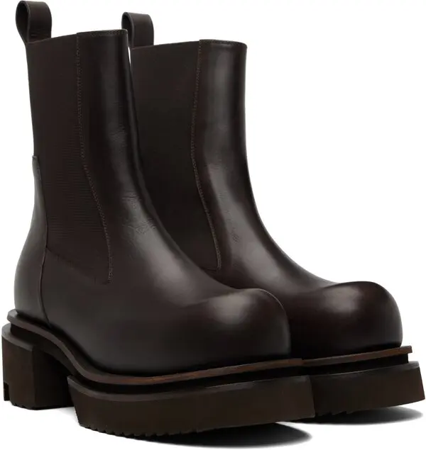 Rick Owens Round-toe Chelsea Boots