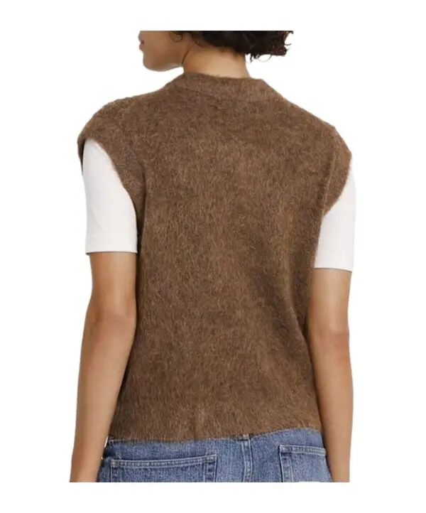 Brunello Cucinelli Embellished Mohair Blend Knit Vest