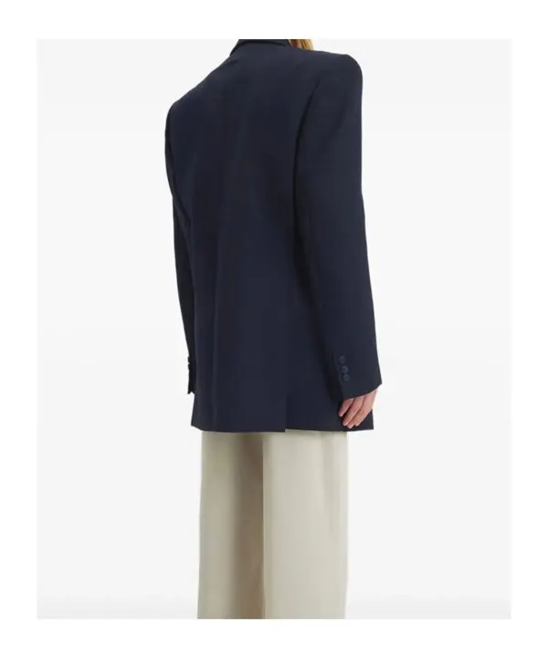 THE FRANKIE SHOP Lapel Long-sleeved Suit Jacket - Black