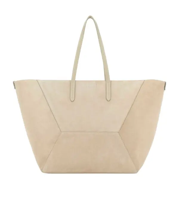 Brunello Cucinelli Bc Duo Monili Embellished Large Bag - Sand-colored