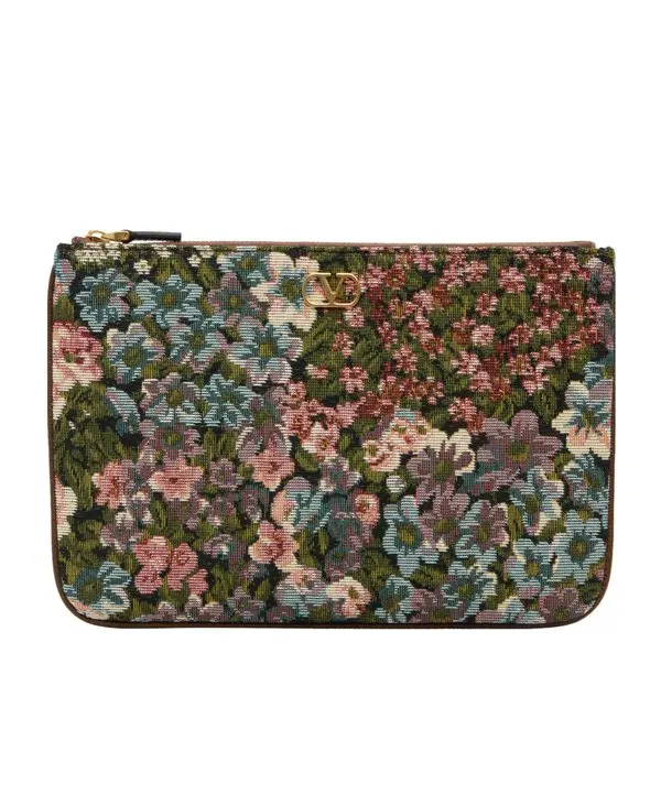 Valentino Garavani Vlogo Signature Flat Clutch