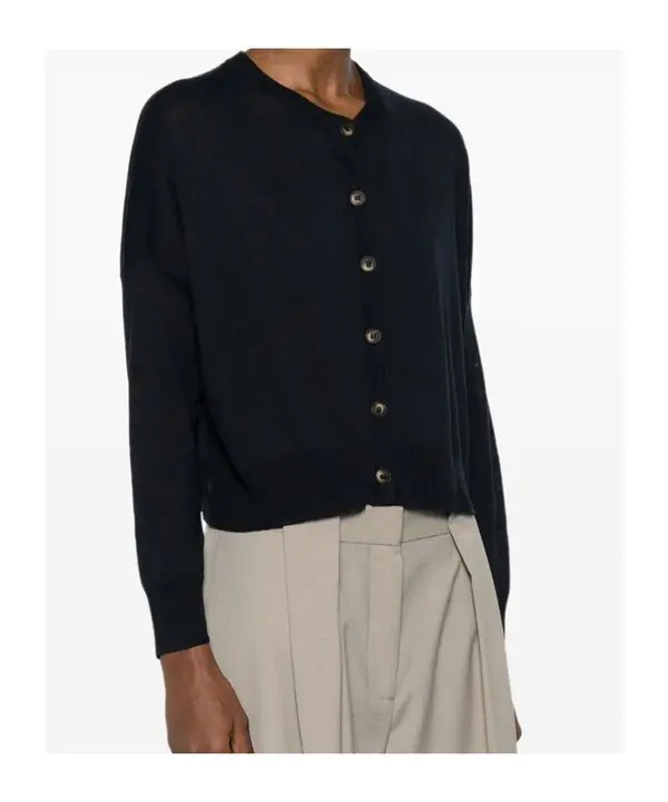BASERANGE Buttoned Cardigan - Black