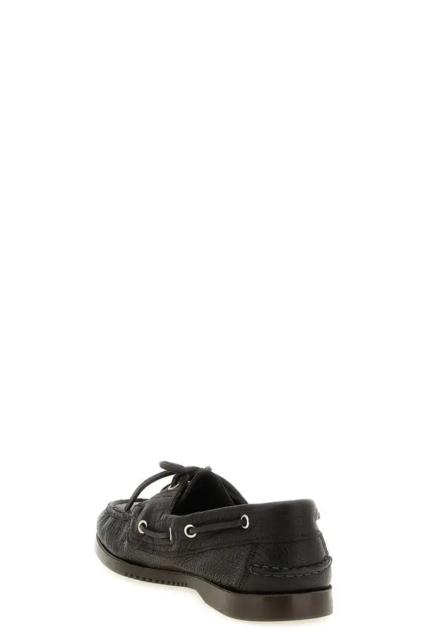 Paraboot Logo Patch Lace-up Loafers