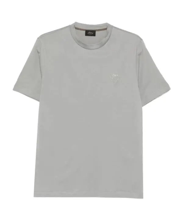 Brioni Embroidered Round-neck T-shirt