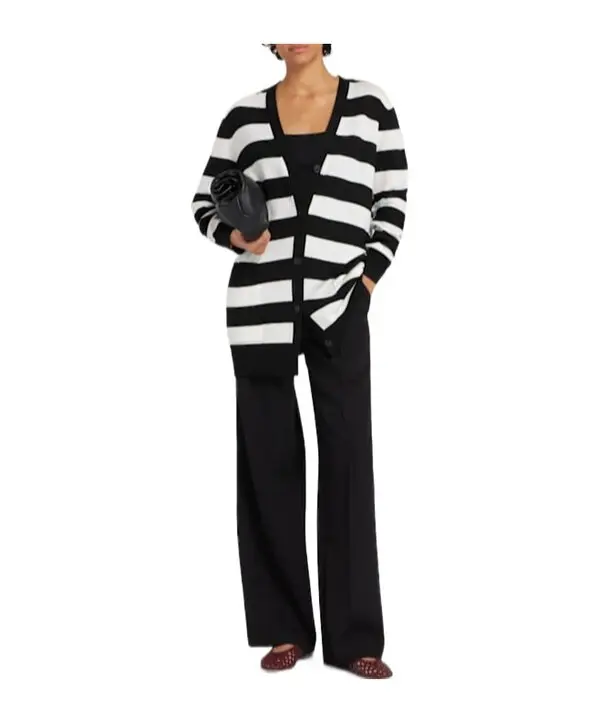 Max Mara Striped Wool Cardigan