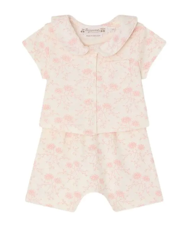 Bonpoint Dandelion Print Set - White