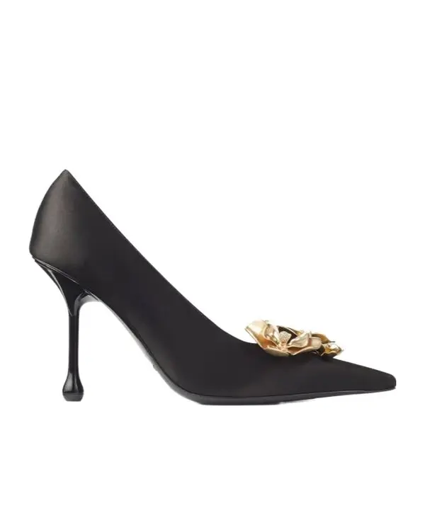 JIMMY CHOO Ixia 95mm Leather Pumps - Black