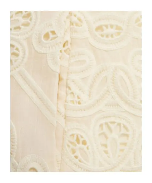 Zimmermann Embroidered Spaghetti Strap Midi Dress
