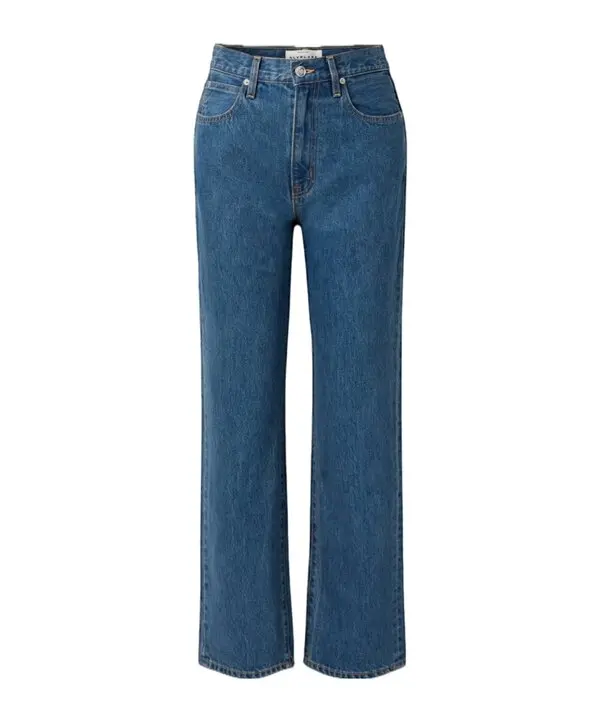 SLVRLAKE London High-rise Straight-leg Jeans - Medium Denim Blue