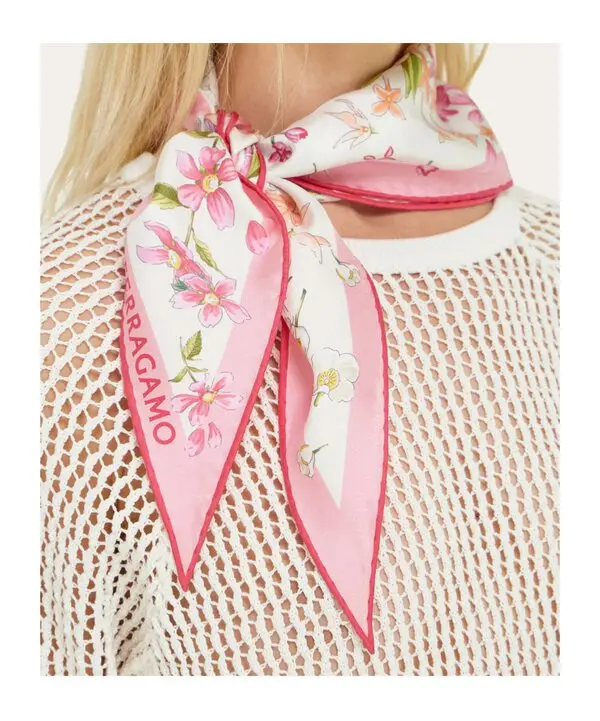 FERRAGAMO Silk Printed Bandeau