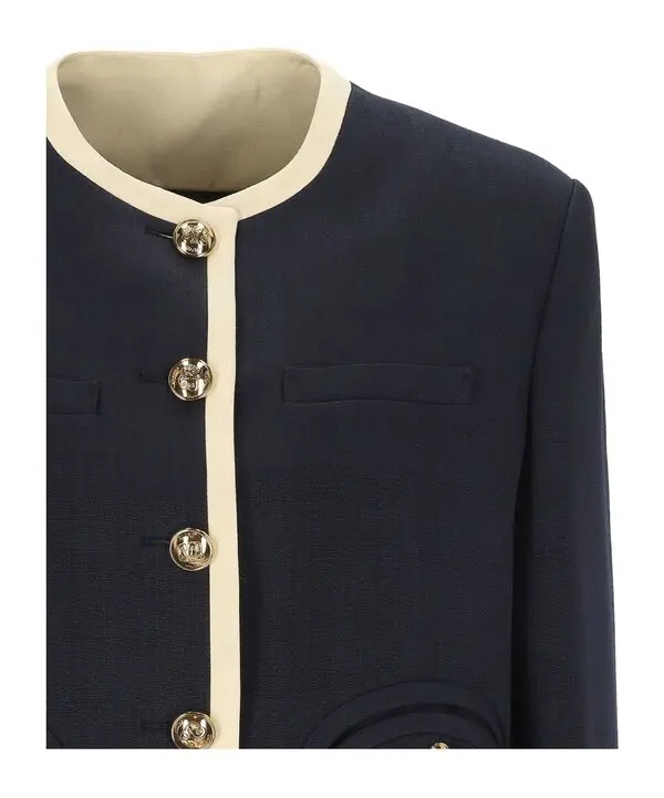 BLAZÉ MILANO Round Neck Long Sleeve Jacket