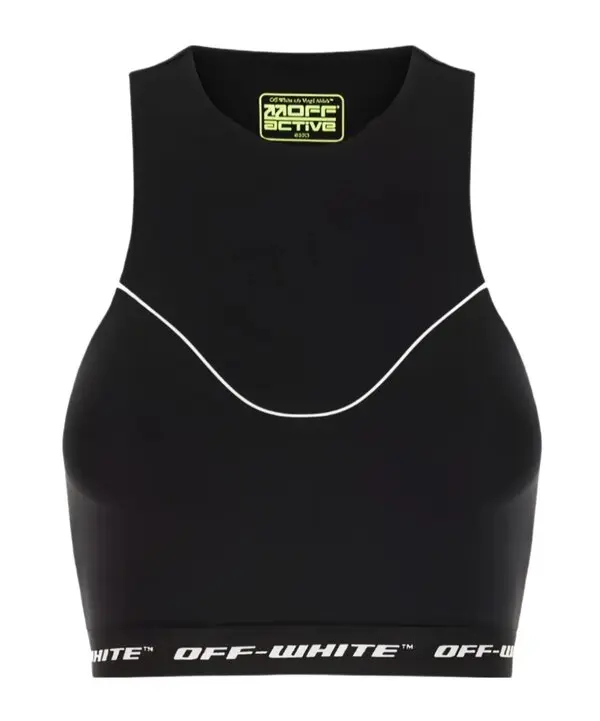 Off-White Crop Top - Black