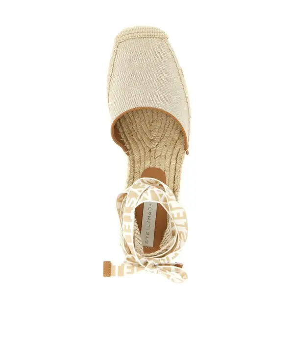 Stella McCartney Gaia Wedge Espadrilles - Beige