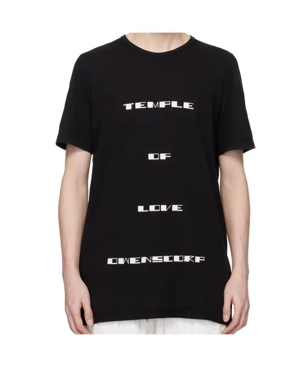 Rick Owens Level T Printed T-shirt - Black