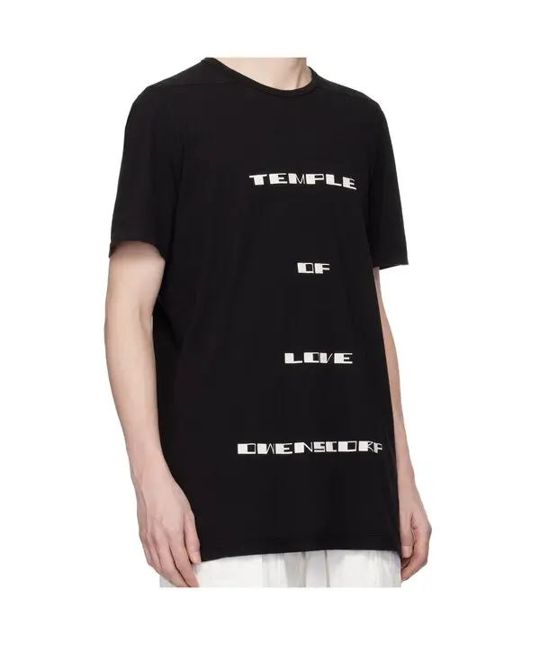 Rick Owens Level T Printed T-shirt - Black