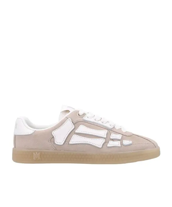 Amiri Round-toe Sneakers With Signature Bone Appliqu - Nude