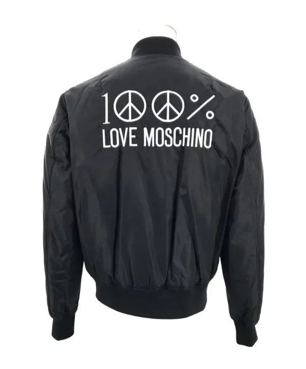 Moschino Long Sleeve Zip Up Bomber Jacket