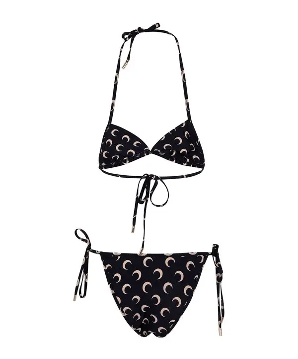 MARINE SERRE Moon Print Triangle Bikini