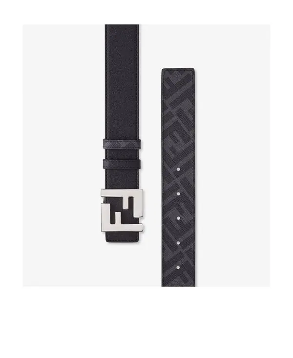 Fendi Reversible Logo Plaque Belt - Black