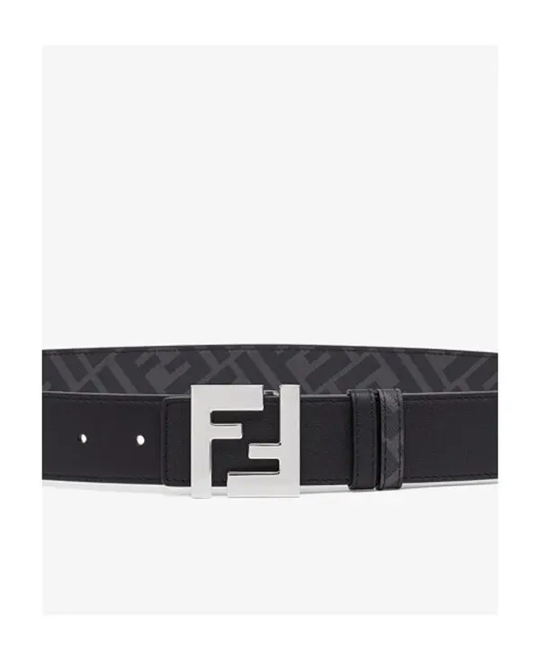 Fendi Reversible Logo Plaque Belt - Black