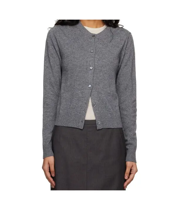 DUNST Essential Crewneck Knit Cardigan