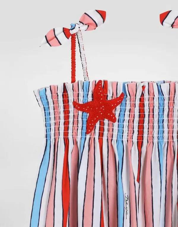 Dolce & Gabbana Striped Starfish Dress