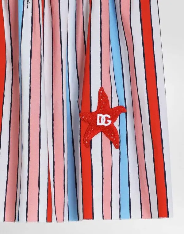 Dolce & Gabbana Striped Starfish Dress