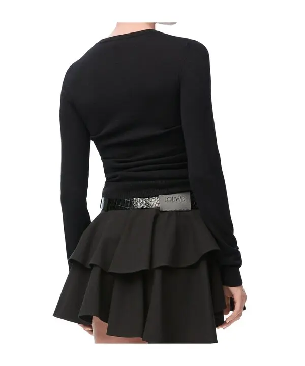 Loewe Draped Sweater In Cashmere And Silk