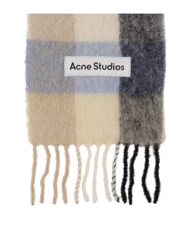 Acne Studios Vally Alpaca Blend Scarf - Black