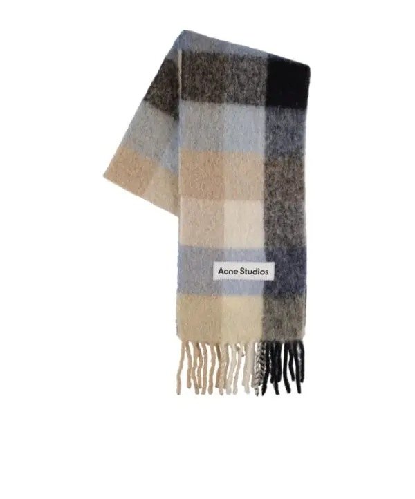 Acne Studios Vally Alpaca Blend Scarf - Black