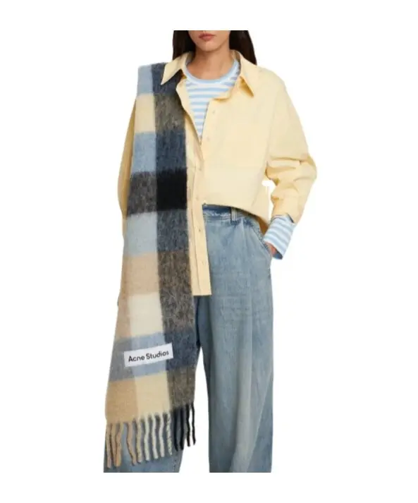 Acne Studios Vally Alpaca Blend Scarf - Black