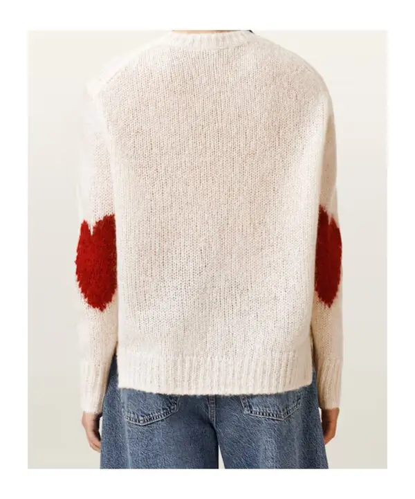 ALLSAINTS Luvheart Knitted Jumper With Heart Motif