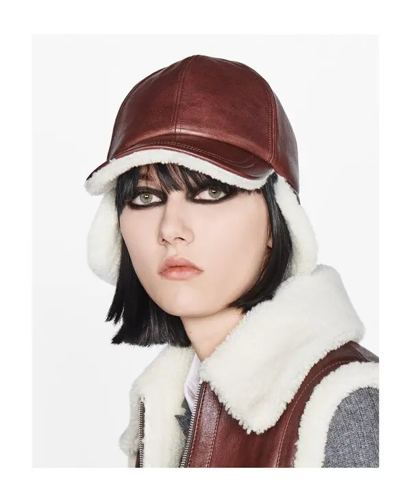 Dior Leather Trapper Hat - Multicolor