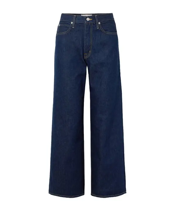SLVRLAKE Selena High-rise Wide-leg Jeans - Dark Denim