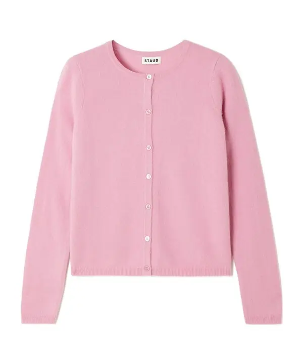 Staud Midnight Cashmere Cardigan - Pink