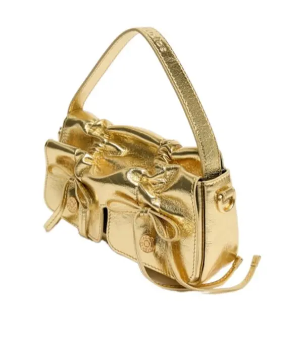 Acne Studios Multipocket Lux Metallic Micro Crossbody - Nude