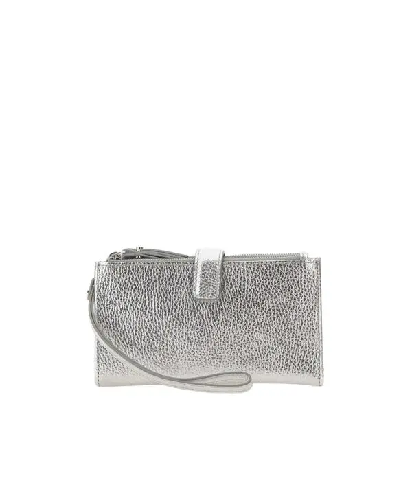 GIANNI CHIARINI Dollaro Metallic Wallet - Gray